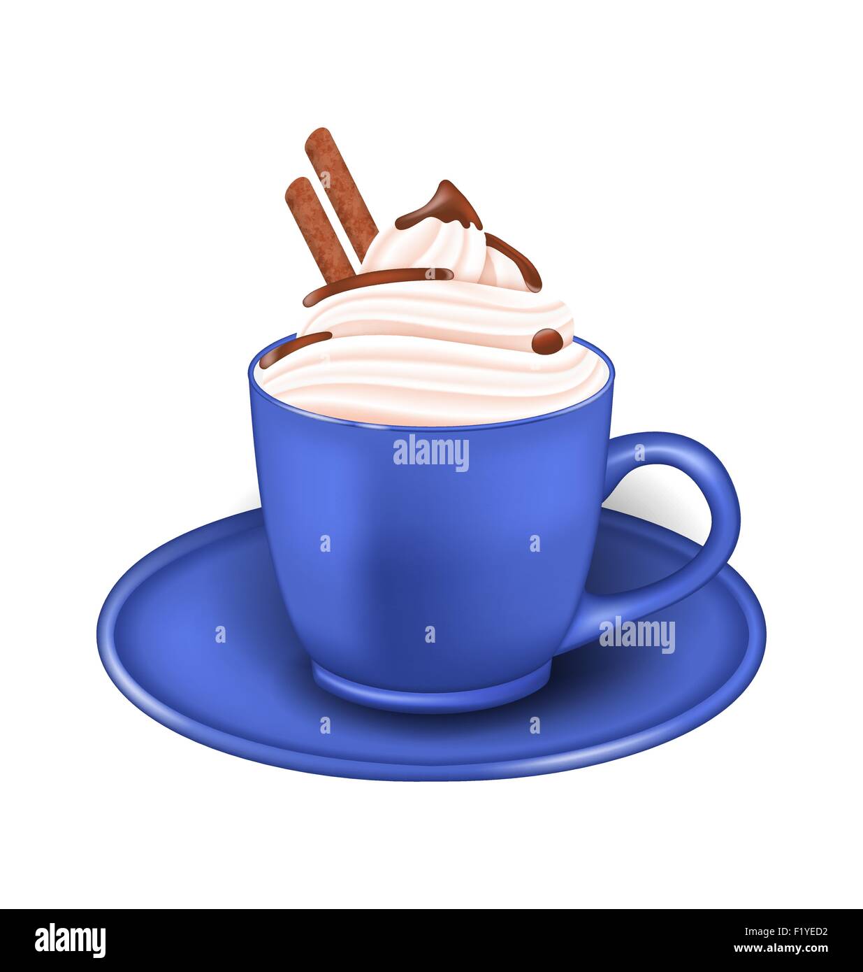 Ice coffee drink chocolate Stock Vector Images - Alamy