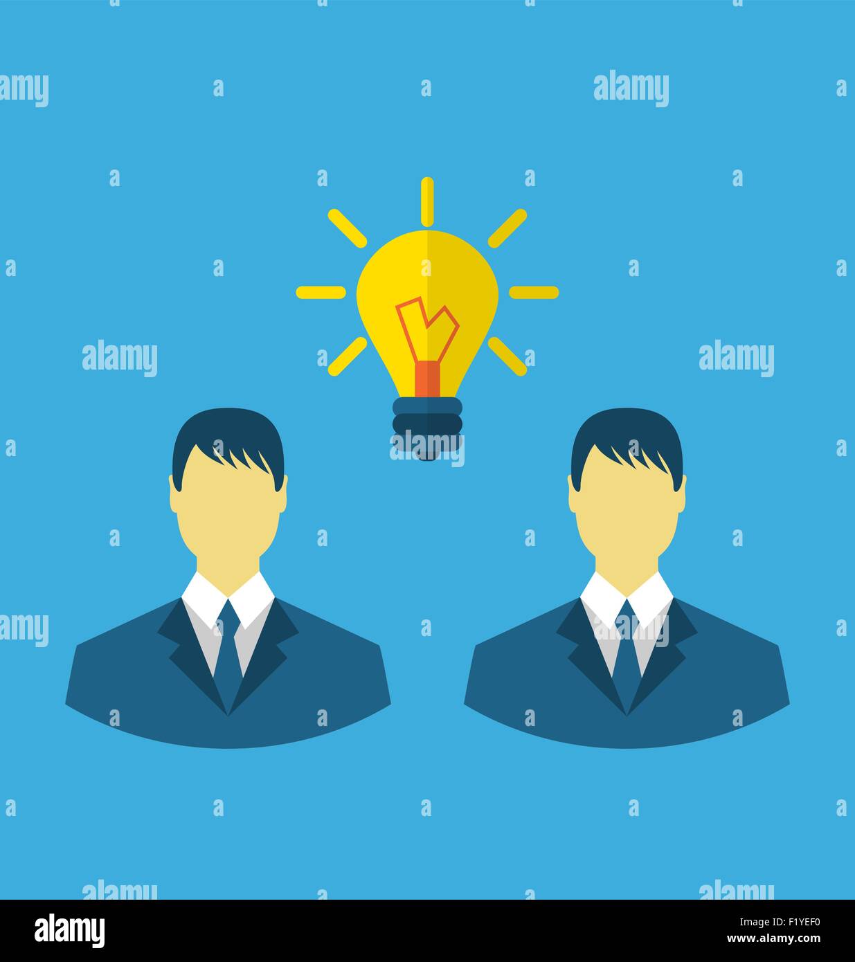 New idea thought process thinking Stock Vector Images - Alamy