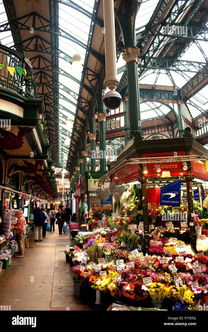 Leeds City Markets Stock Photo - Alamy