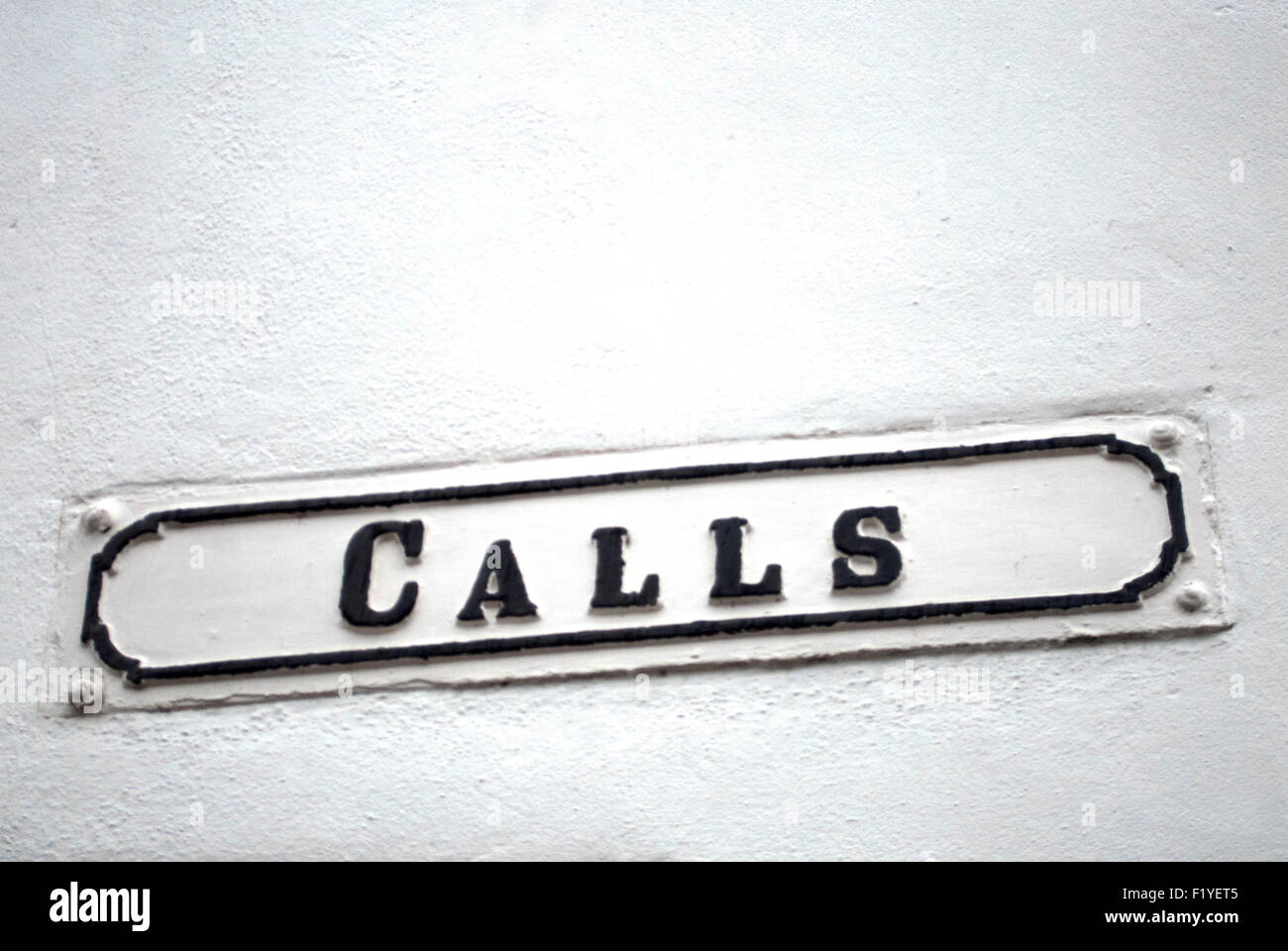 Calls street sign, Leeds Stock Photo - Alamy