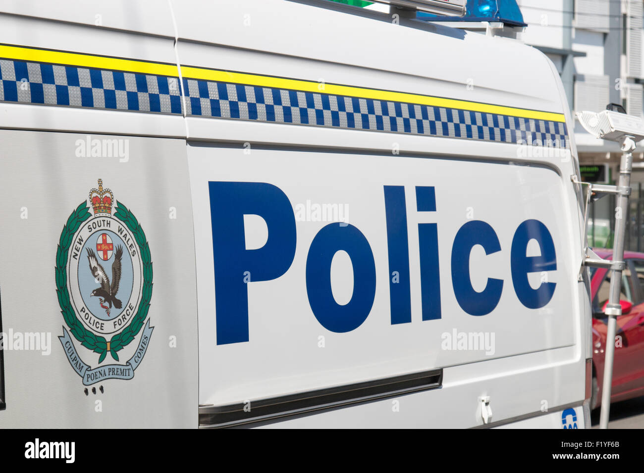 New south wales police vehicle and sign emblem, Sydney,Australia Stock ...