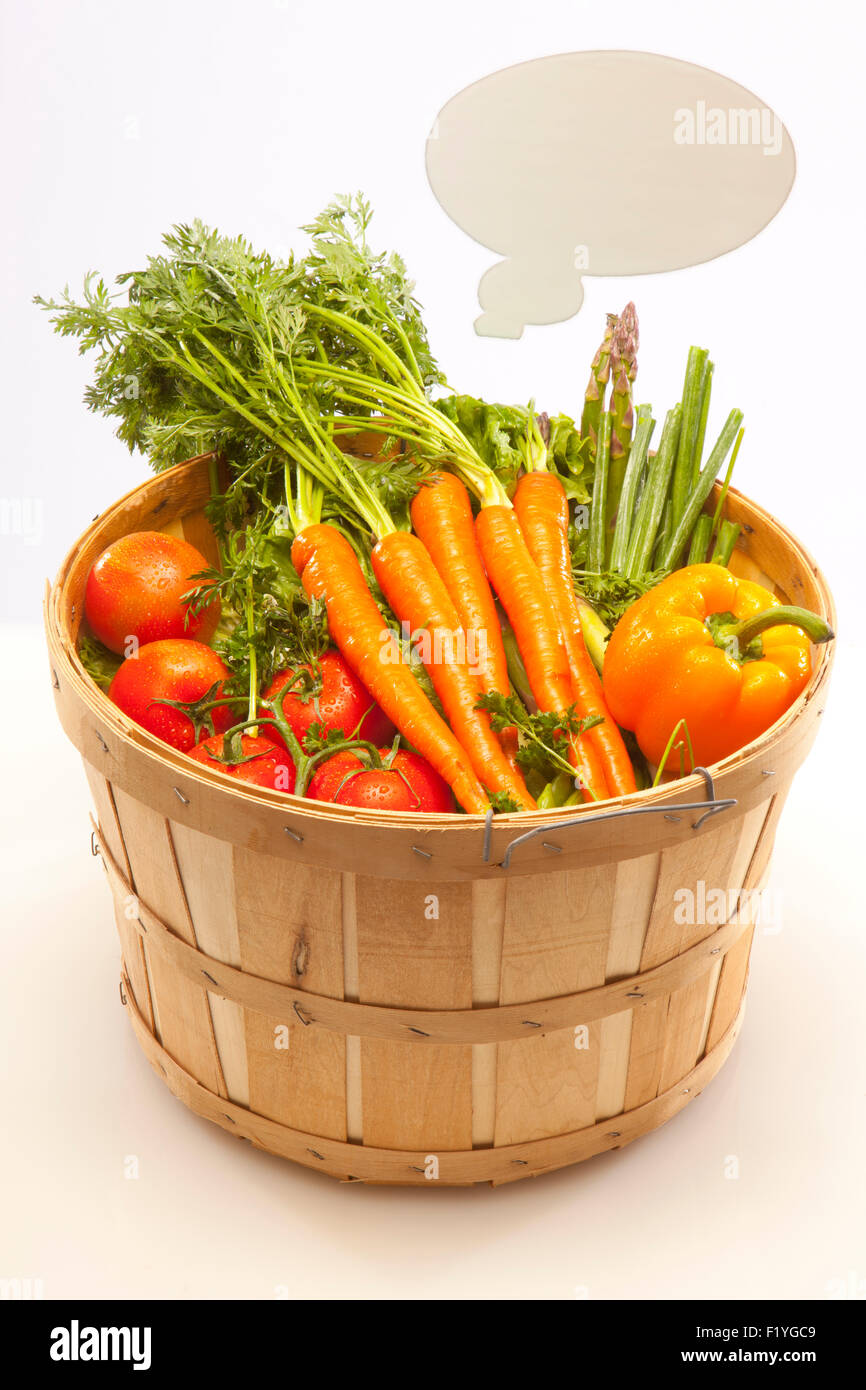 Healthy food speech bubble hi-res stock photography and images - Alamy