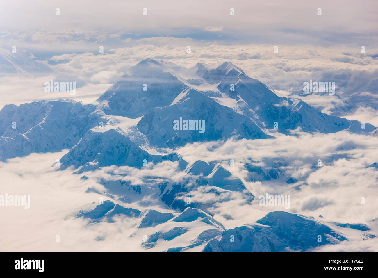 Aerial,Alaska,Denali National Park,Mt. Mckinley Stock Photo - Alamy