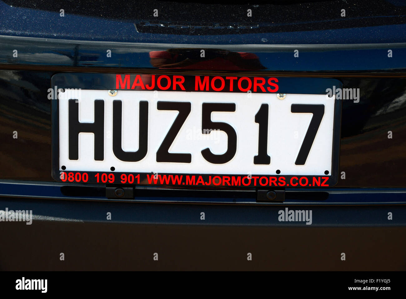 New zealand car registration plate hi-res stock photography and images ...