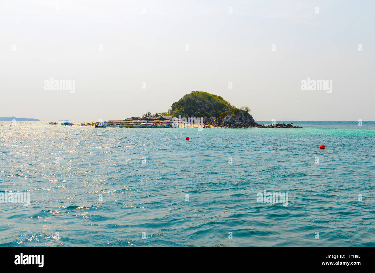 PHANG NGA,THAILAND - MARCH 24, 2015: Khai Nok island is one of the most ...