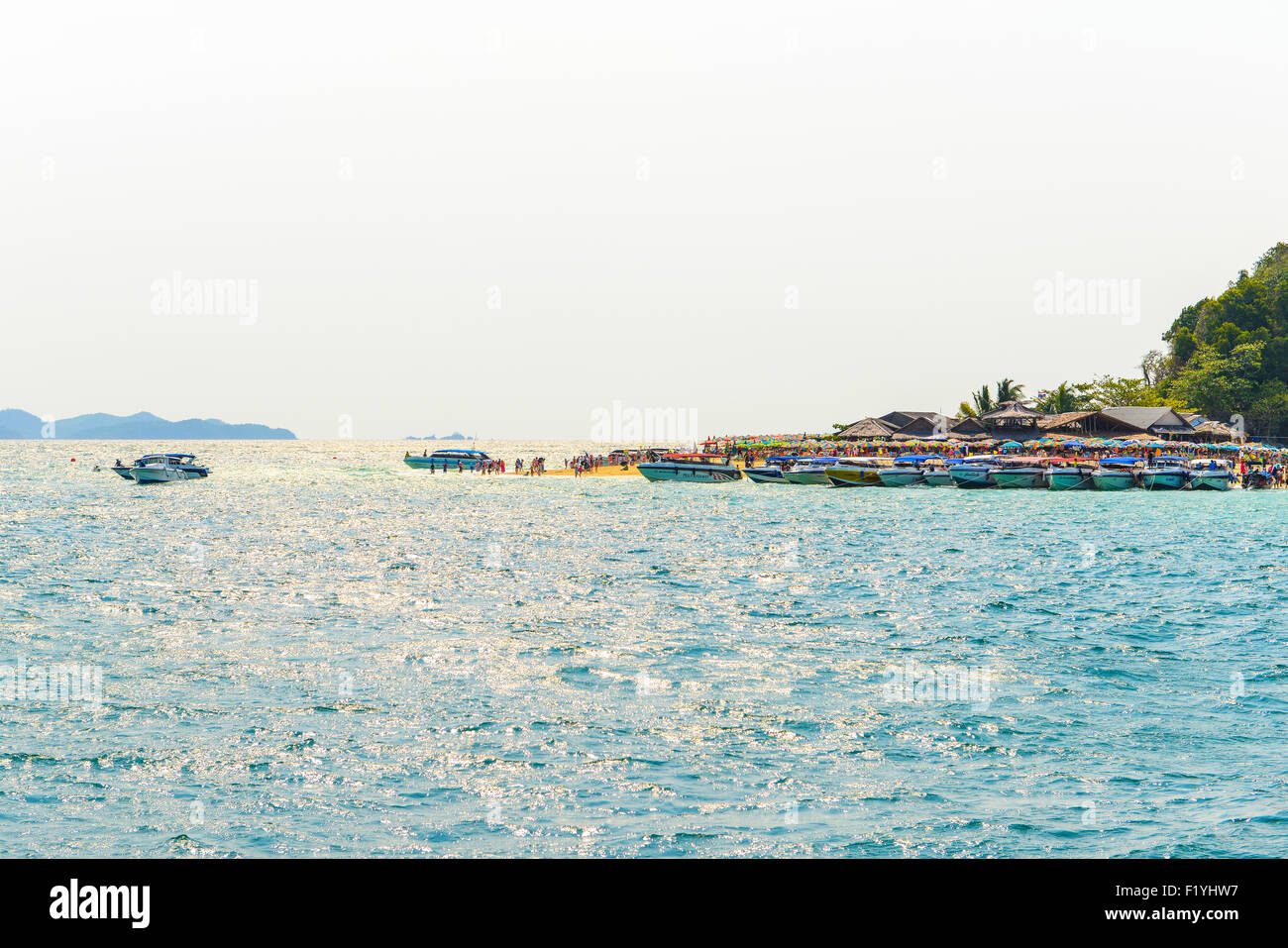PHANG NGA,THAILAND - MARCH 24, 2015: Khai Nok island is one of the most ...