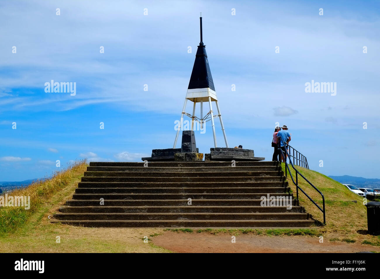 Mount Eden One Tree Hill View of Auckland New Zealand, NZ, North Island ...