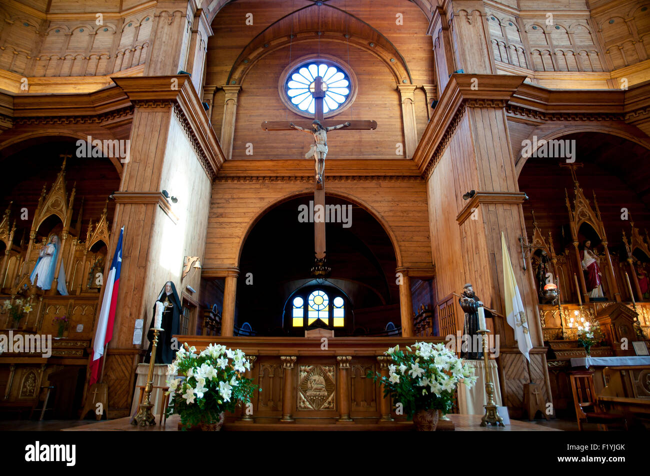 San Francisco Church - Castro - Chile Stock Photo - Alamy