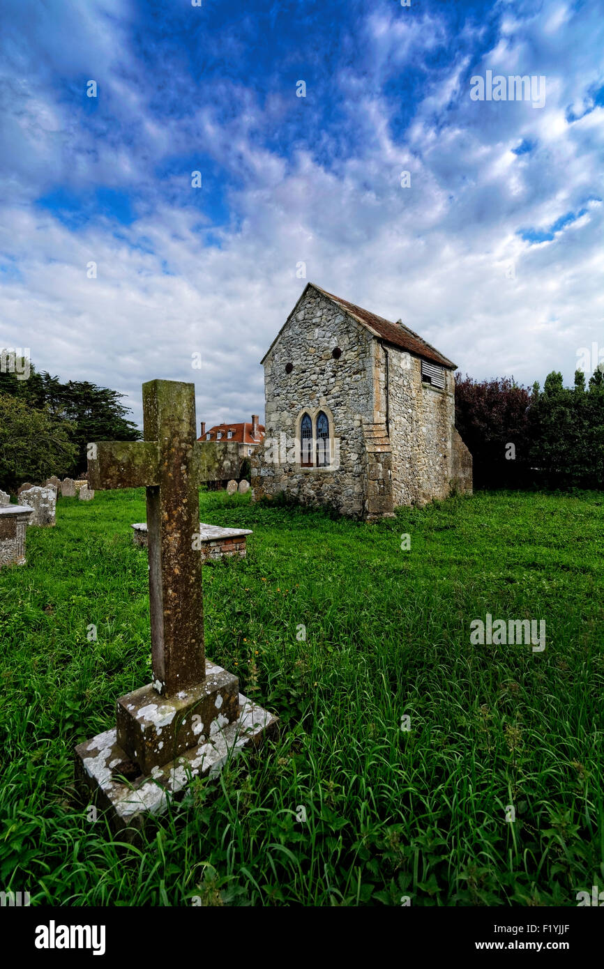 At Thorley, Isle of Wight, is the site of a church abandoned in 1871 ...
