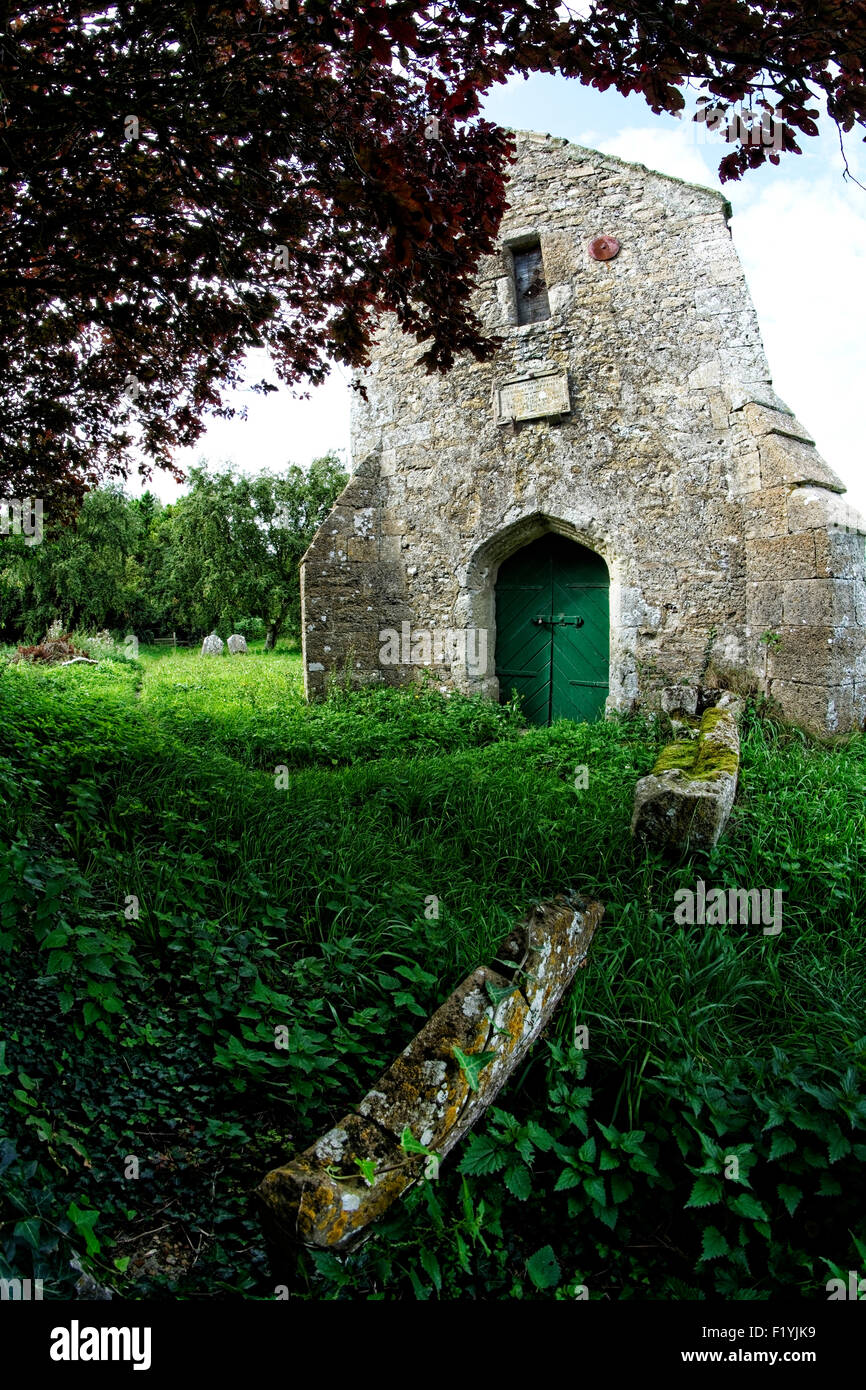 At Thorley, Isle of Wight, is the site of a church abandoned in 1871 ...