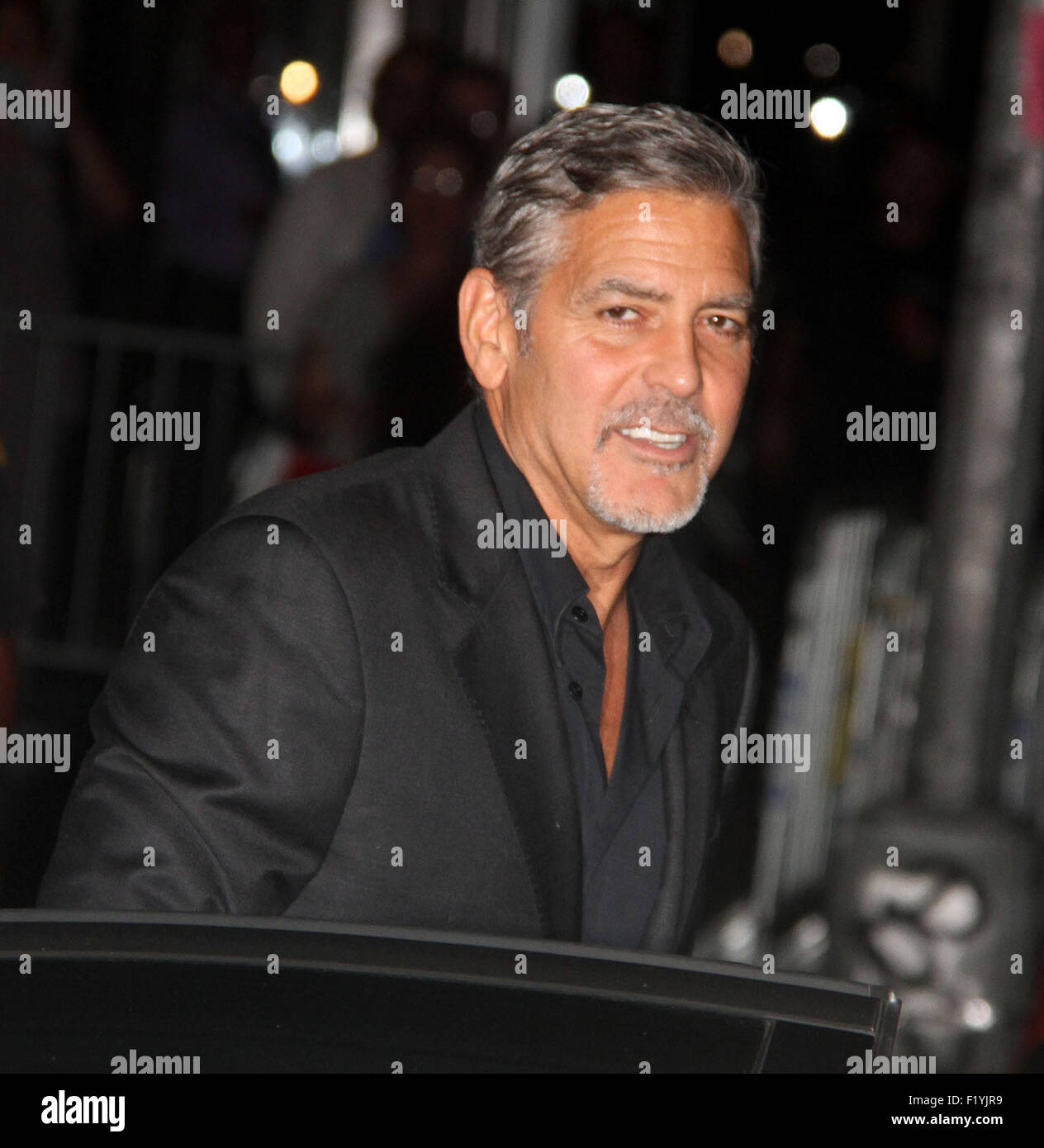 New York, USA. 8th Sep, 2015. Actor GEORGE CLOONEY attends the first ...