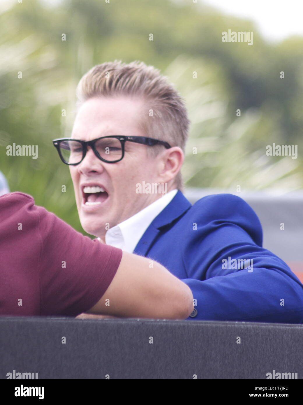 Mark McGrath interviewed on Extra Tv Show at Universal City Featuring ...