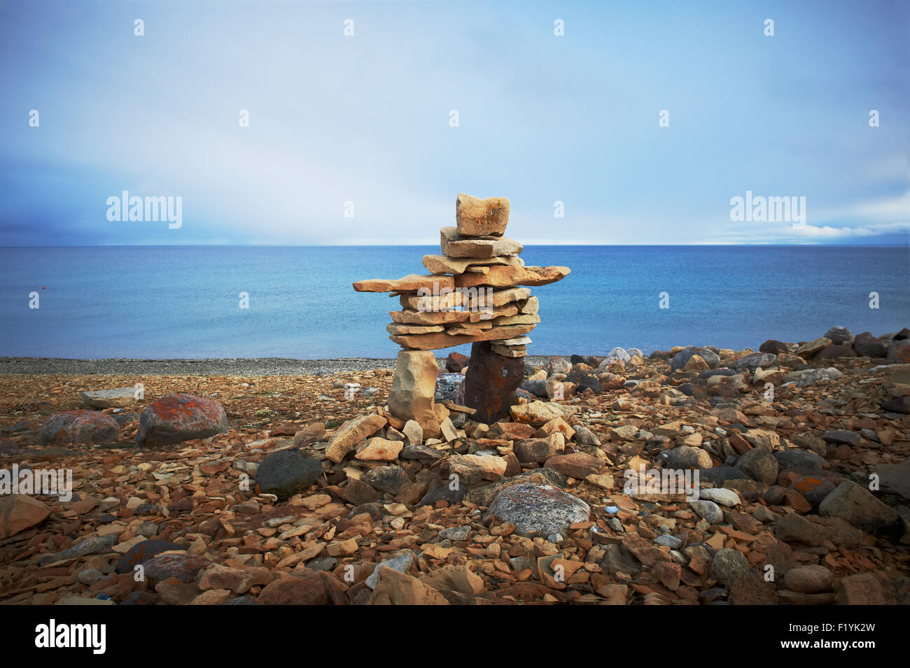 Inukshuk arctic hi-res stock photography and images - Alamy