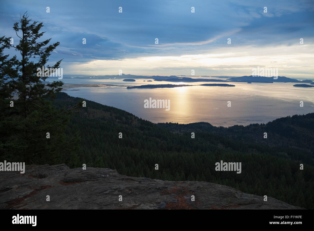 San Juan Islands,Chuckanut Mountains,Puget Sound Stock Photo - Alamy