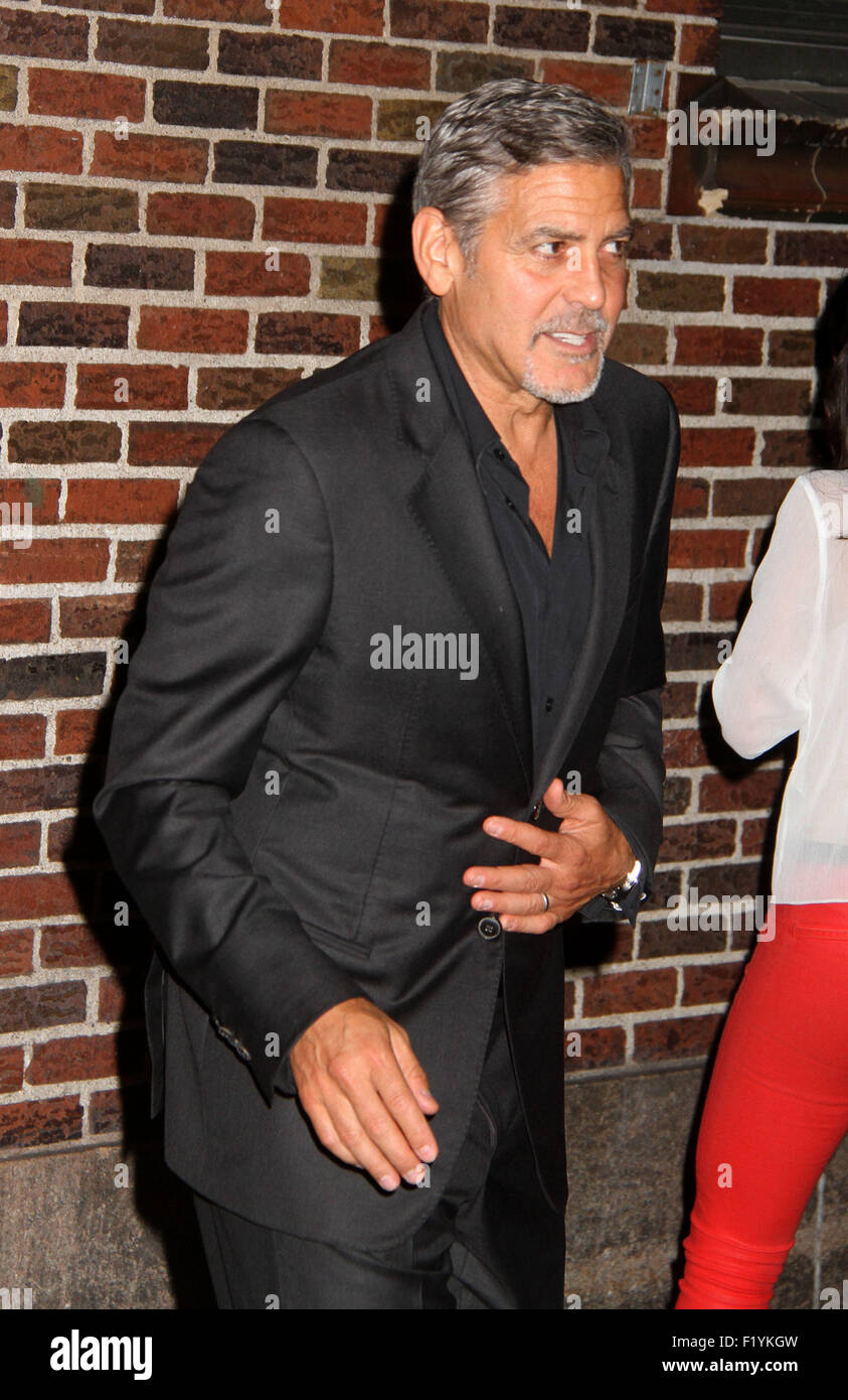 New York, USA. 8th Sep, 2015. Actor GEORGE CLOONEY attends the first ...