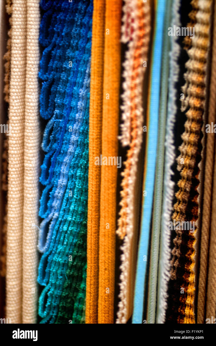 Layers of coloured cloth Stock Photo - Alamy