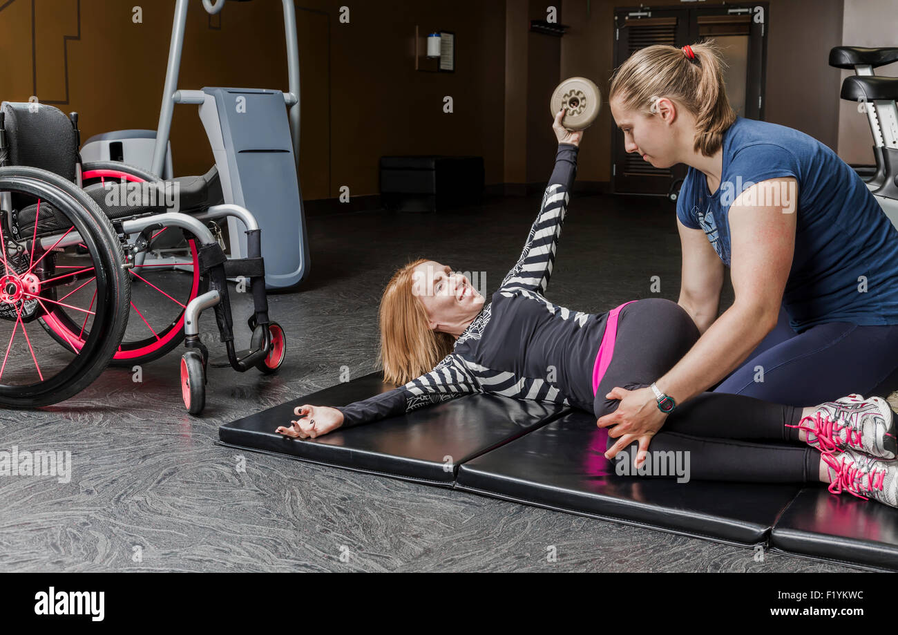 Woman physio therapy back view hi-res stock photography and images - Alamy