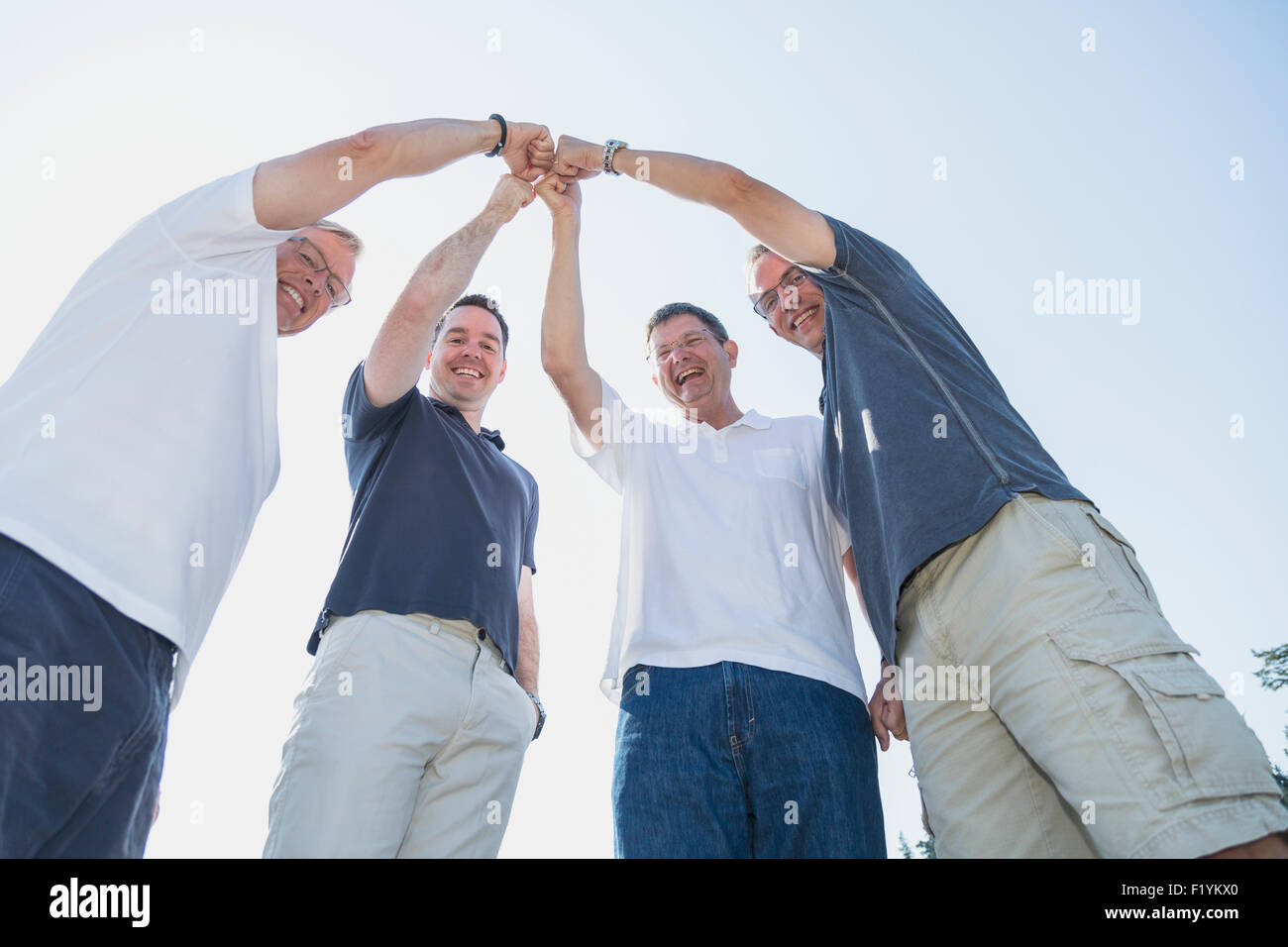 Men,Smiling,Family Reunion,Whidbey Island Stock Photo - Alamy