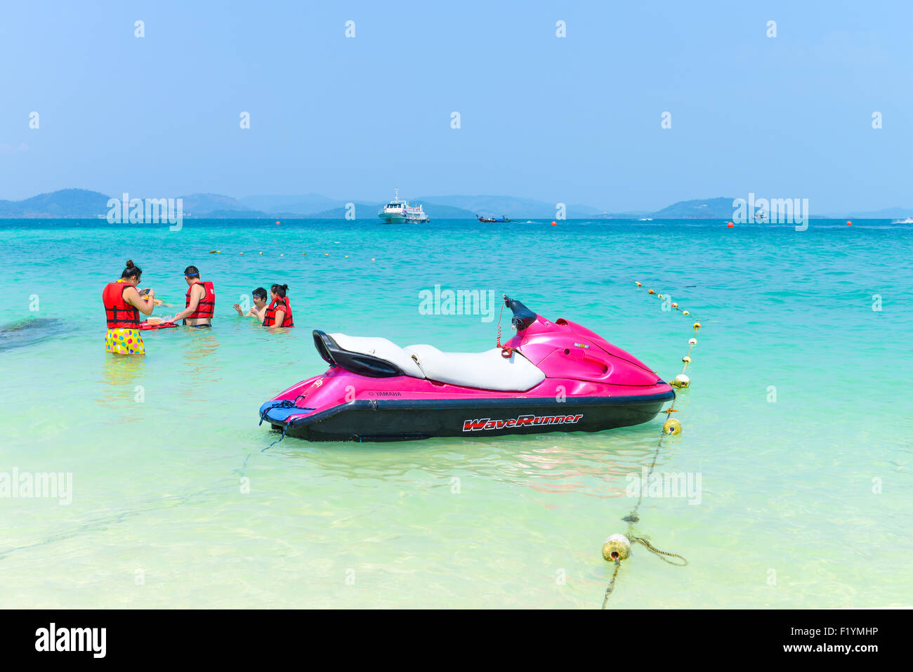 Jet ski on tropical beach hi-res stock photography and images - Alamy