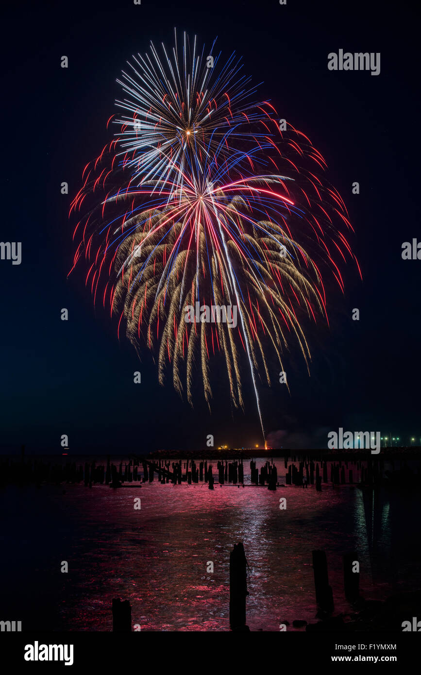 Oregon,Fireworks Display,4th July Stock Photo - Alamy