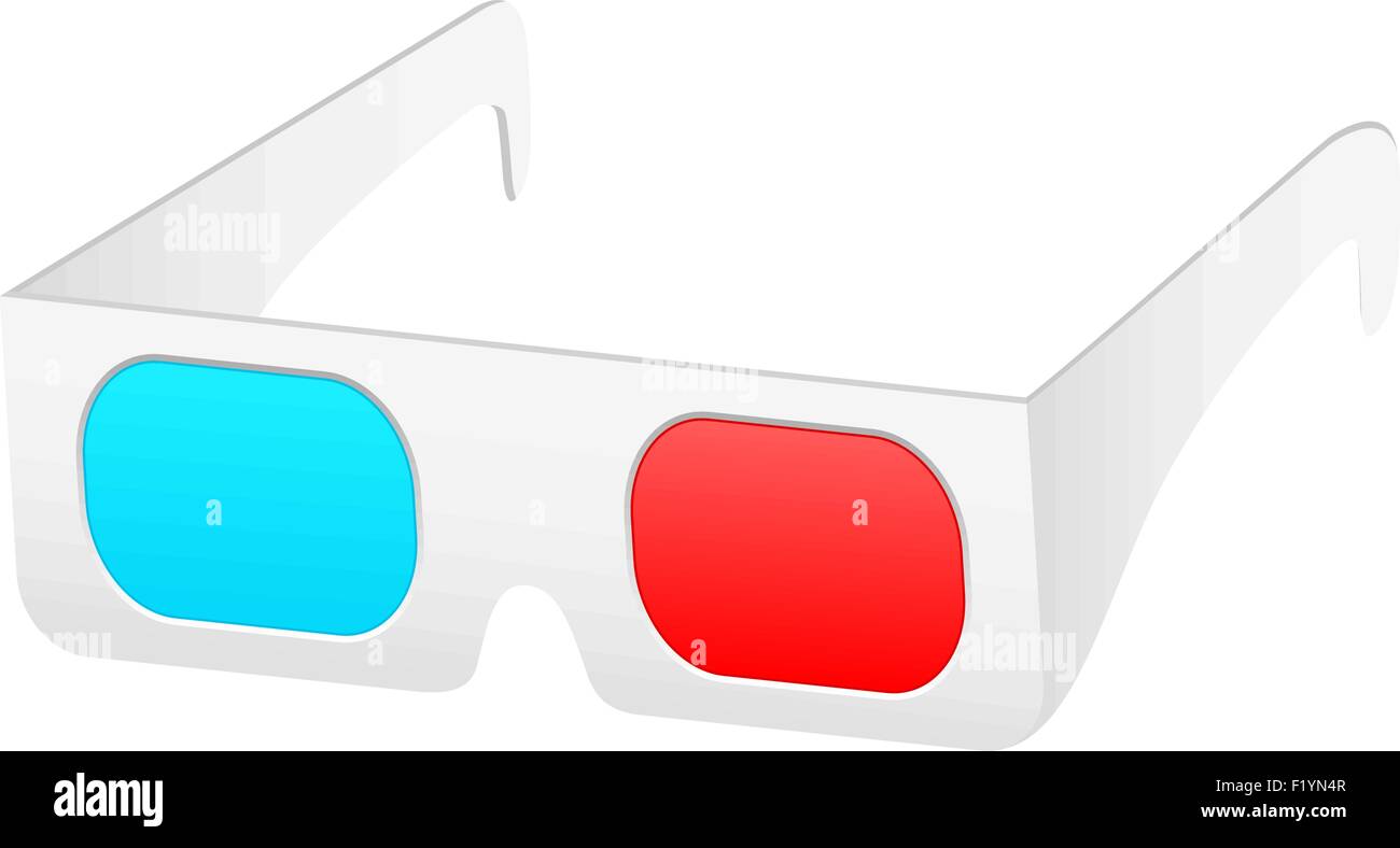 3d glasses on a white background. Vector illustration Stock Vector ...