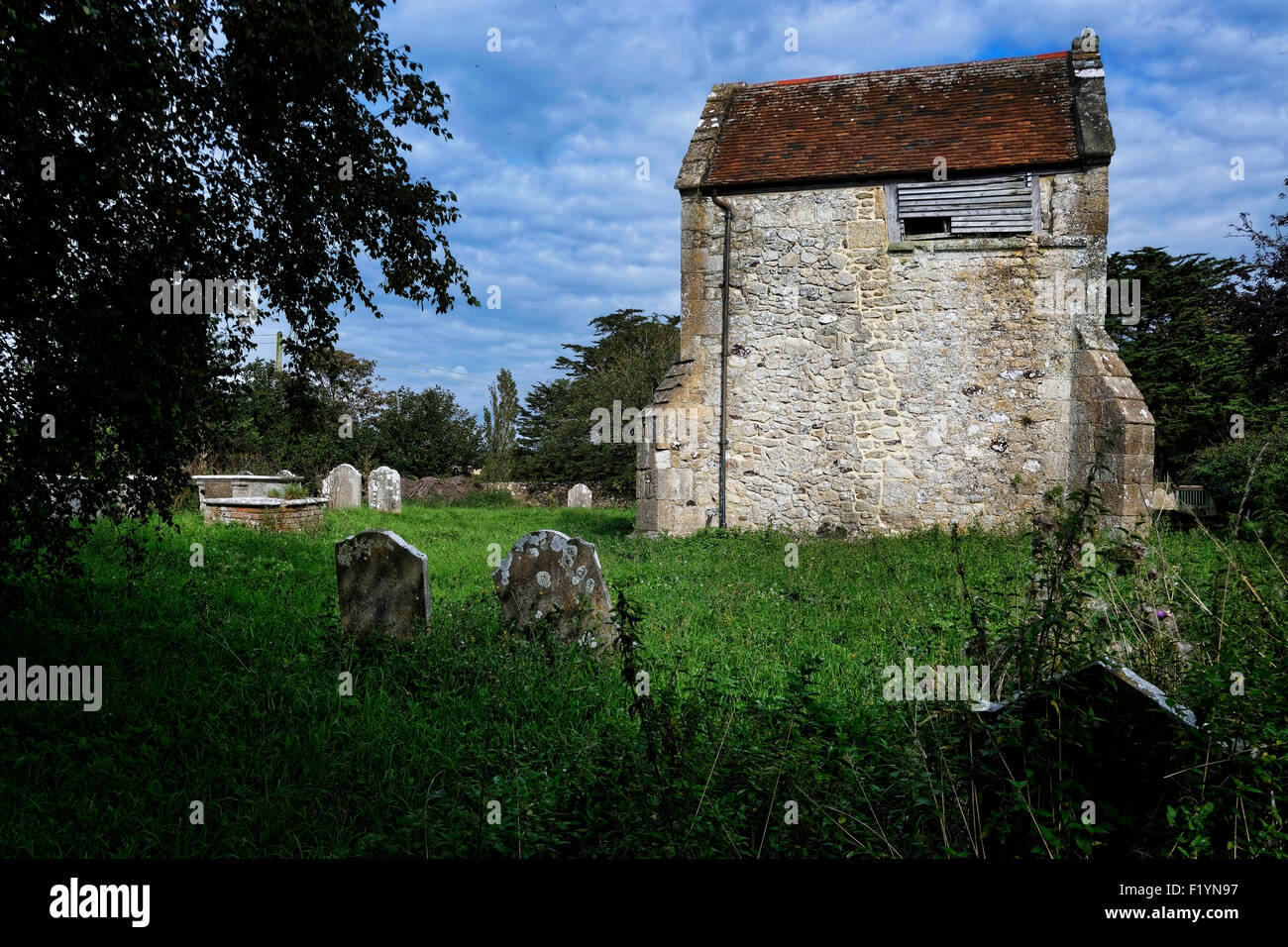 At Thorley, Isle of Wight, is the site of a church abandoned in 1871 ...