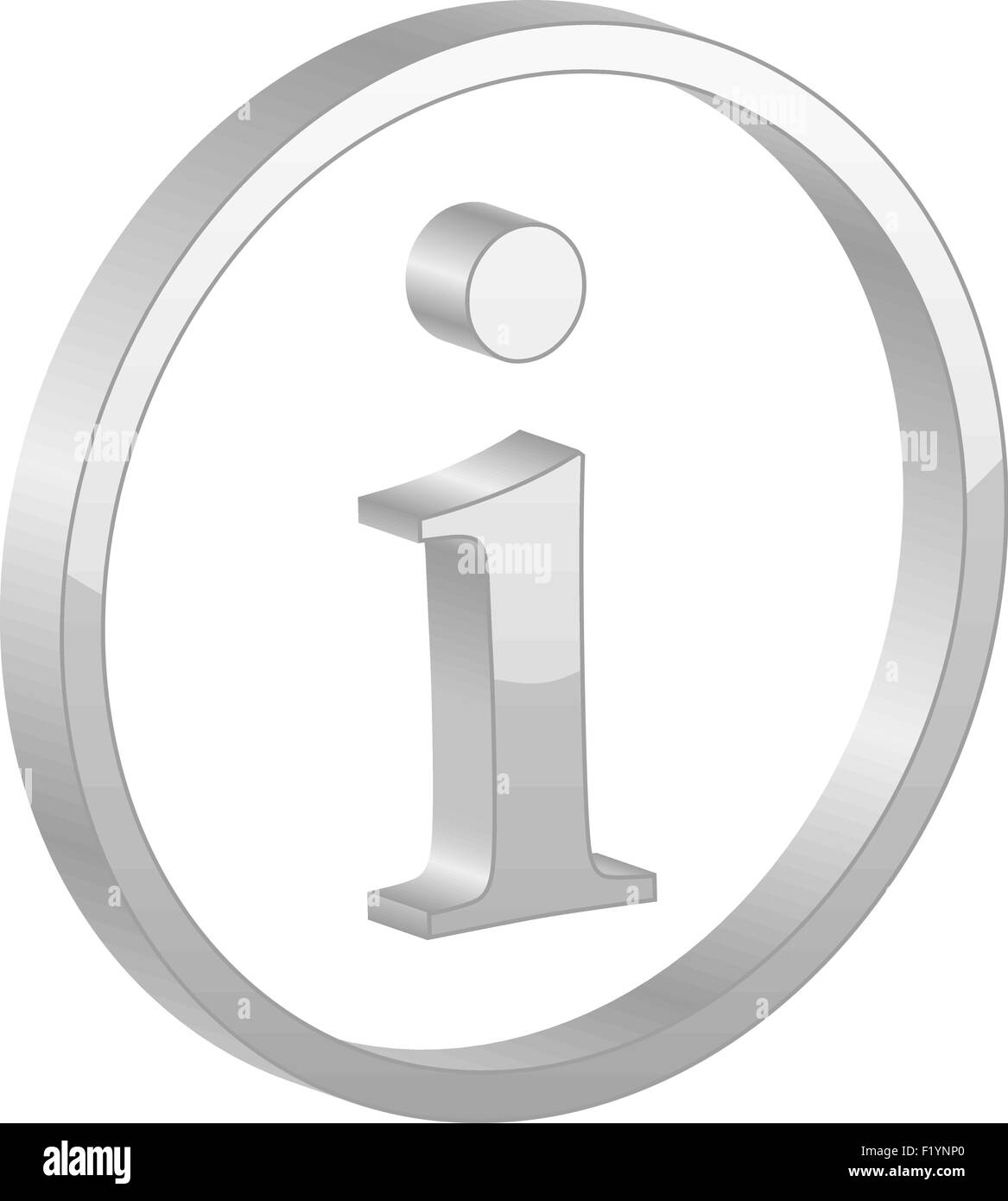 Grey info symbol on a white background. Vector illustration Stock ...