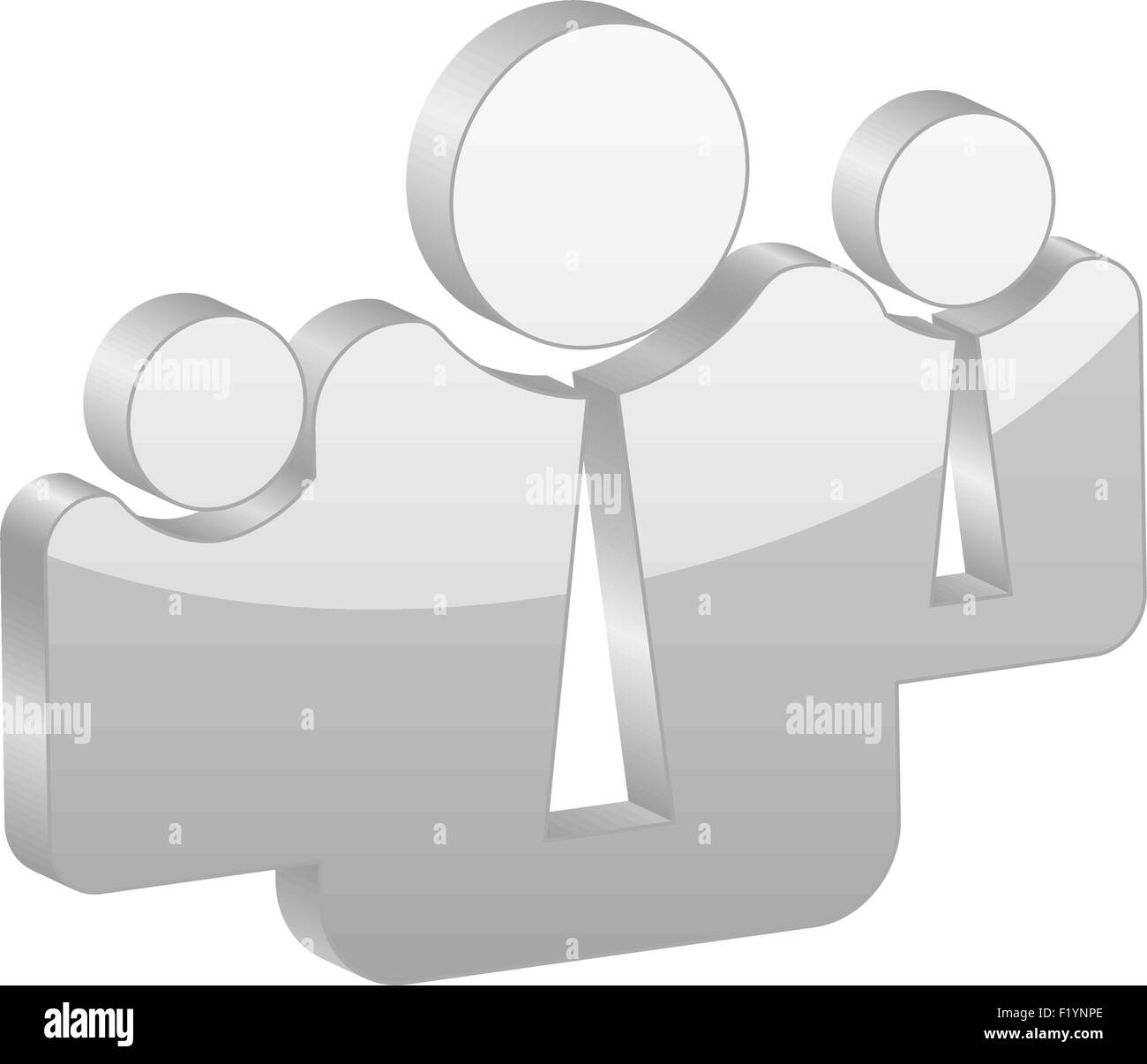 Grey team symbol on a white background. Vector illustration Stock ...