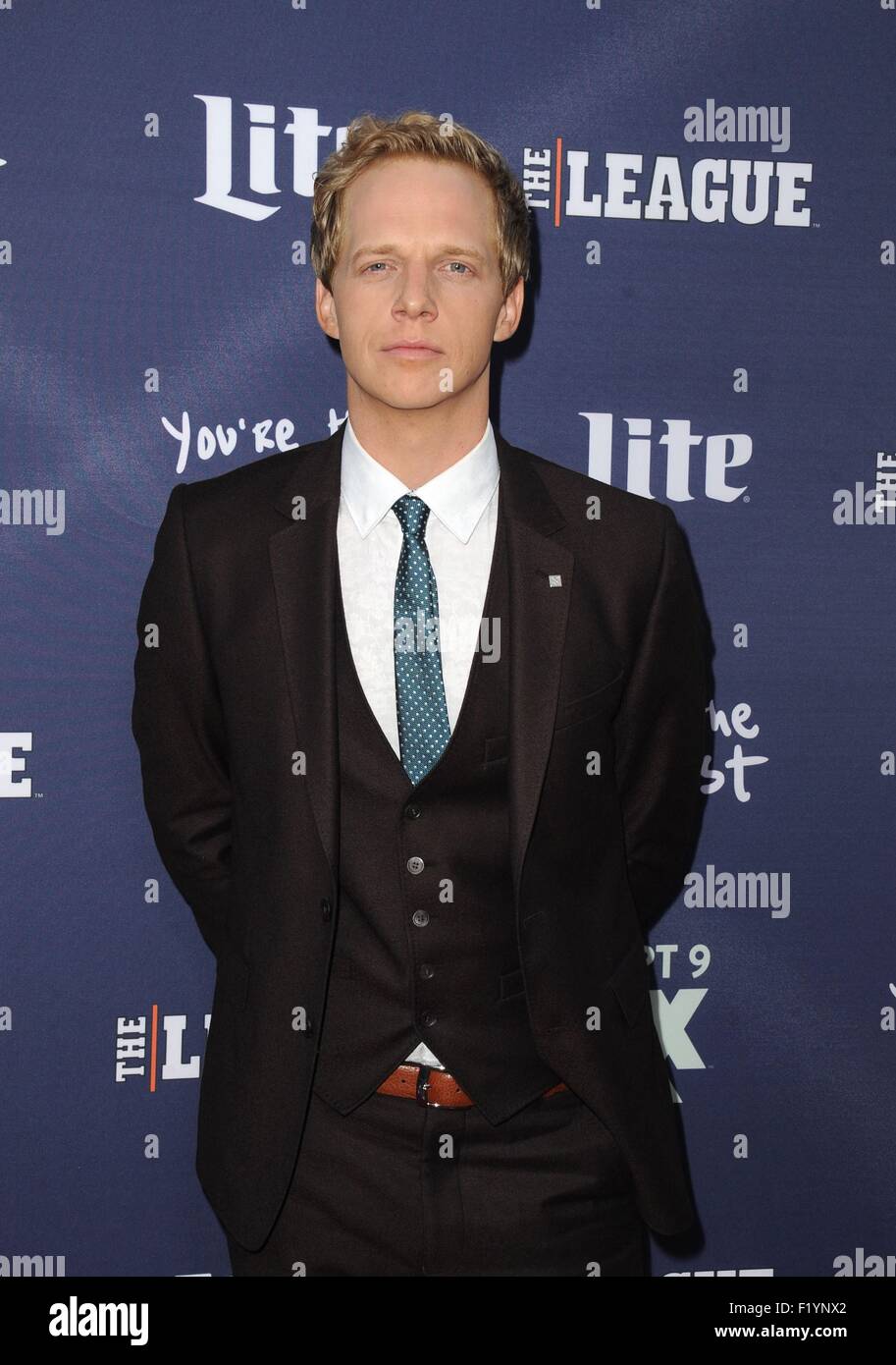 Los Angeles, CA, USA. 8th Sep, 2015. Chris Geere at arrivals for YOU'RE ...
