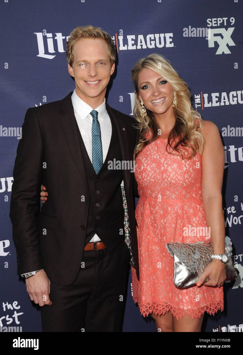 Los Angeles, CA, USA. 8th Sep, 2015. Chris Geere, Wife at arrivals for ...