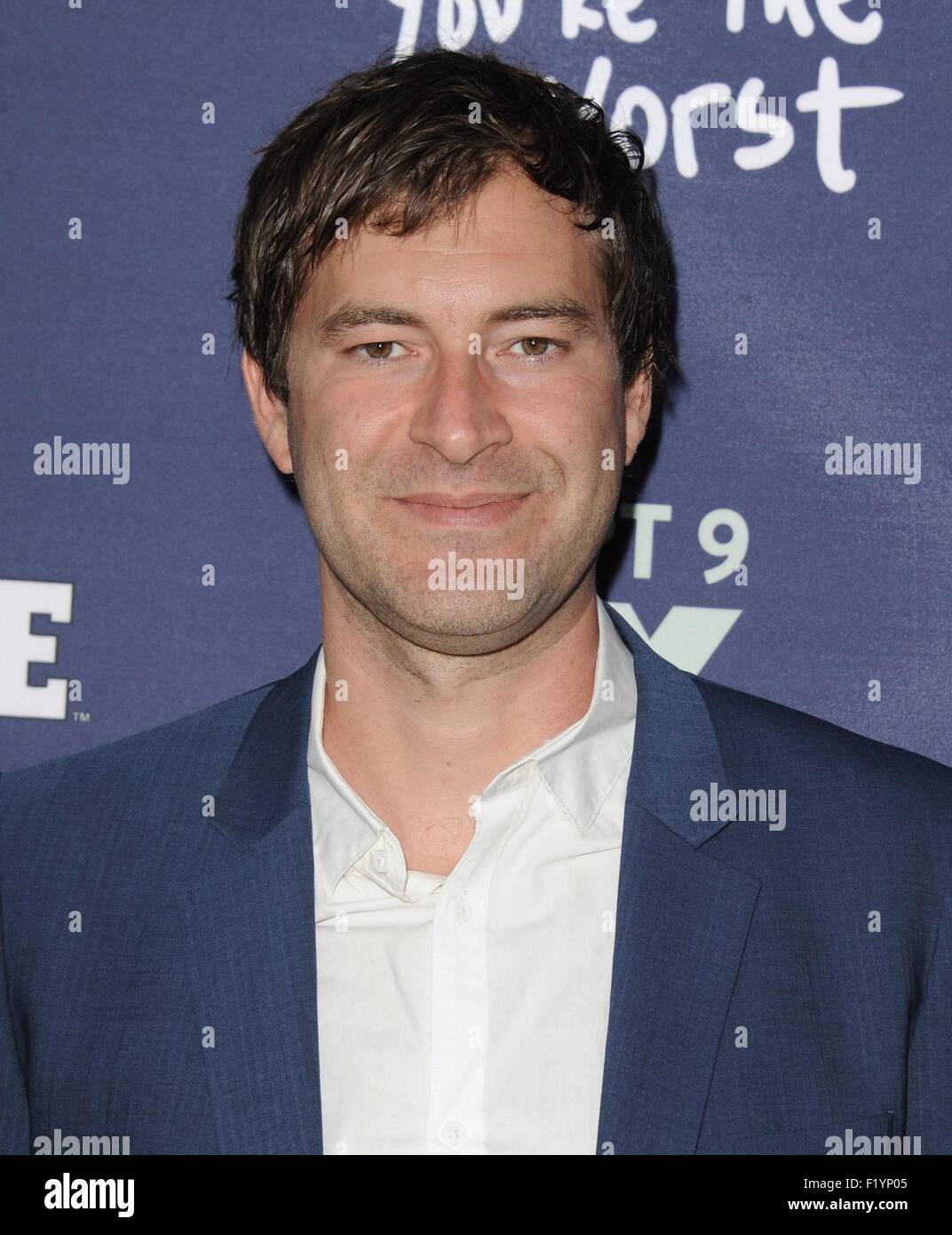 Los Angeles, CA, USA. 8th Sep, 2015. Mark Duplass at arrivals for YOU ...