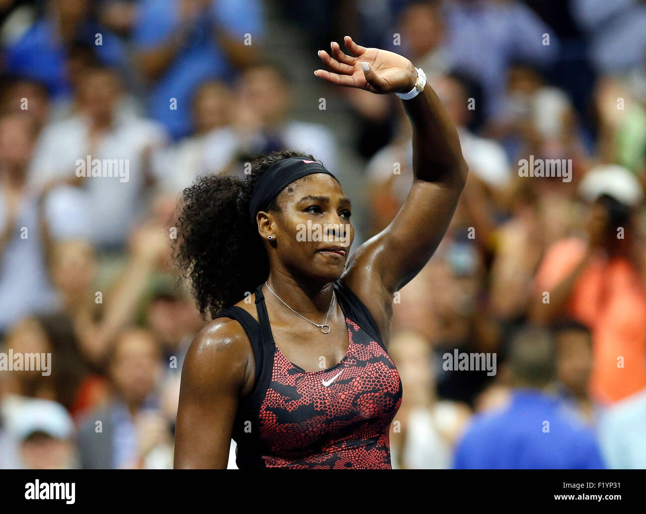 New York, USA. 8th Sep, 2015. Serena Williams of the United States ...