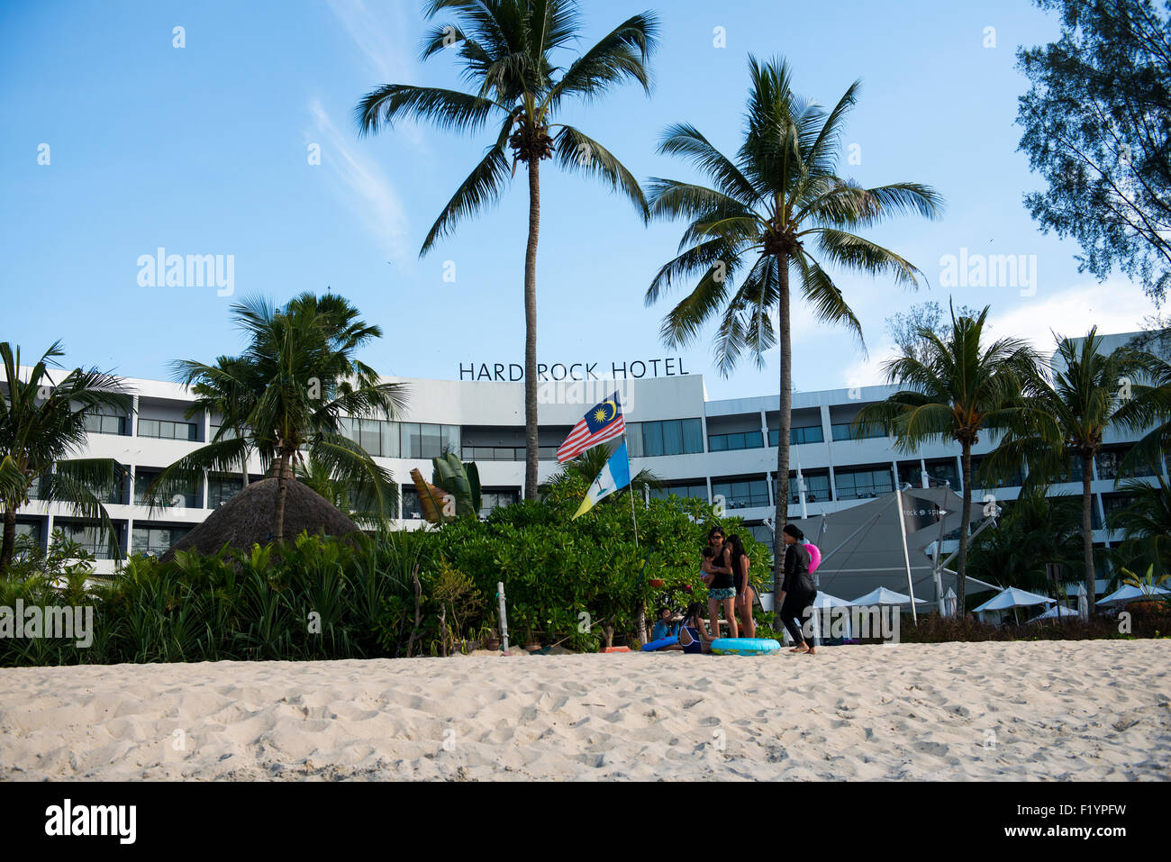 The Hard Rock hotel on Batu Ferringhi beach in Penang Stock Photo - Alamy