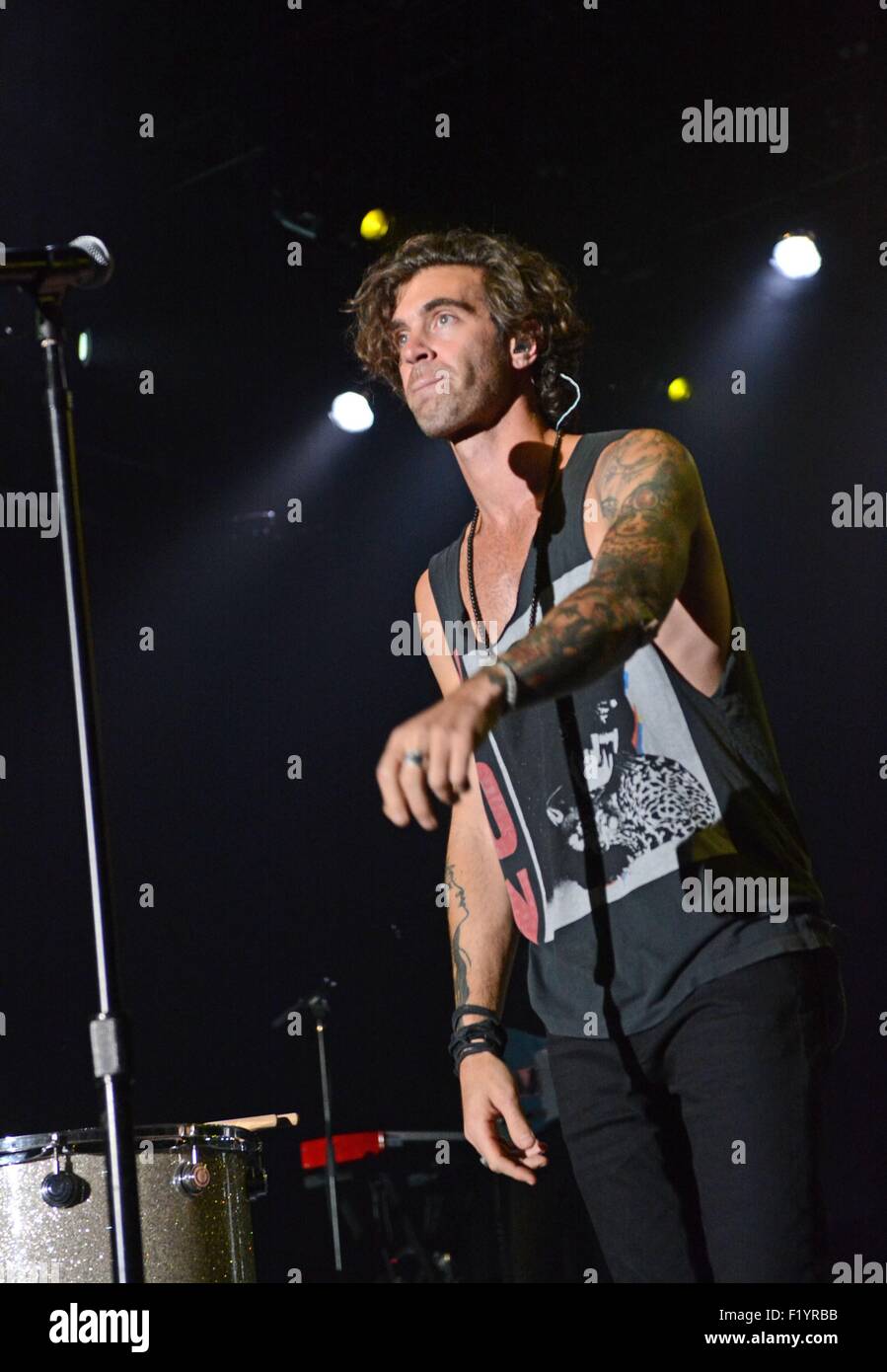 New York, NY, USA. 8th Sep, 2015. American Authors: Zac Barnett in ...