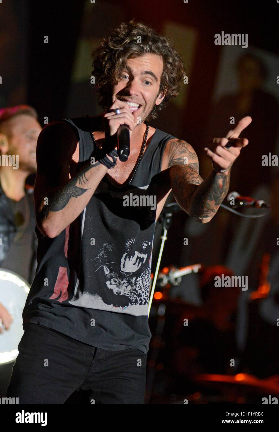New York, NY, USA. 8th Sep, 2015. American Authors: Zac Barnett in ...