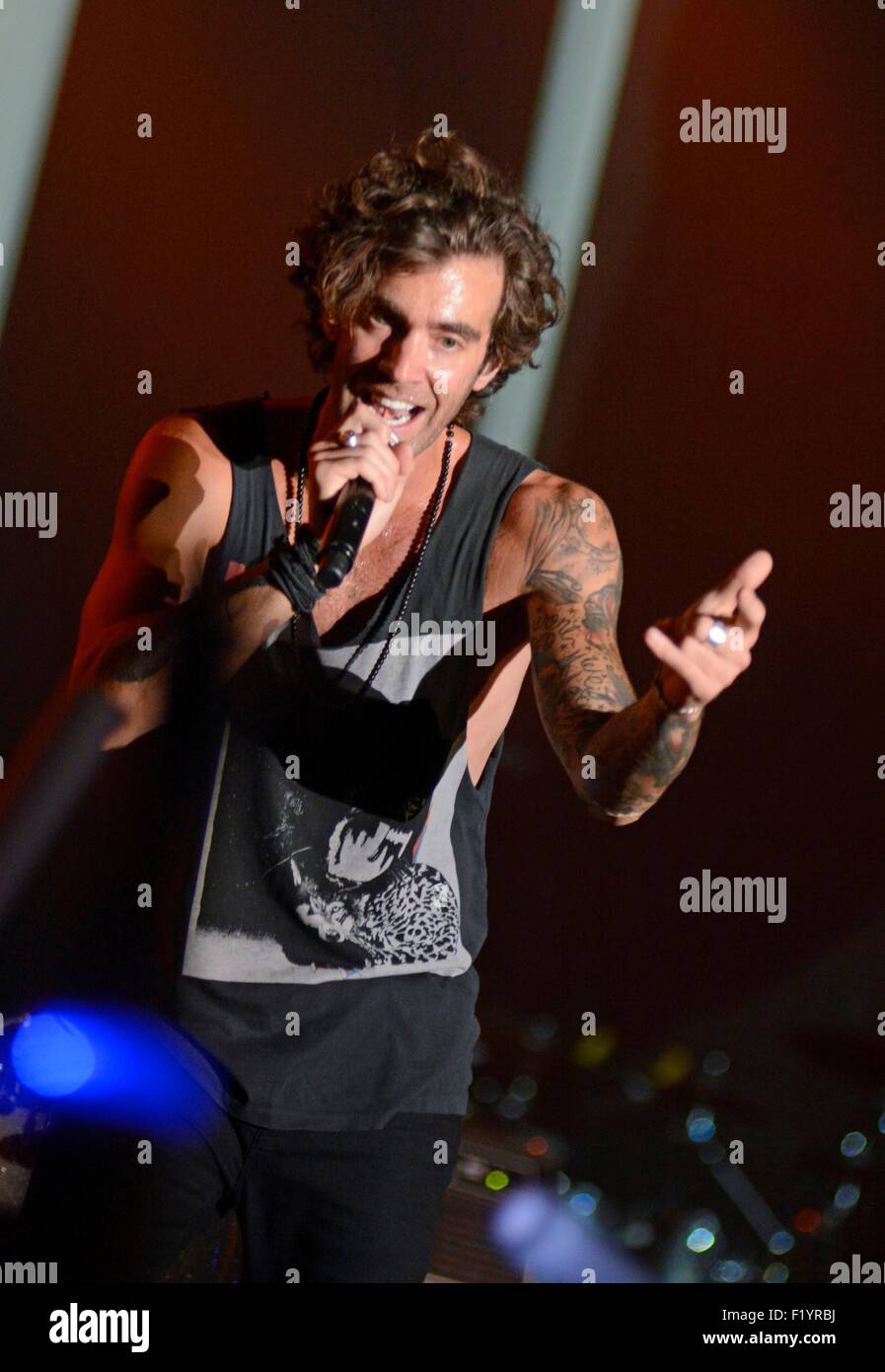 New York, NY, USA. 8th Sep, 2015. American Authors: Zac Barnett in ...