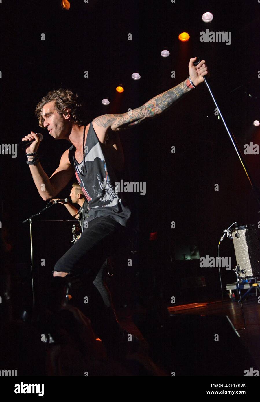 New York, NY, USA. 8th Sep, 2015. American Authors: Zac Barnett in ...