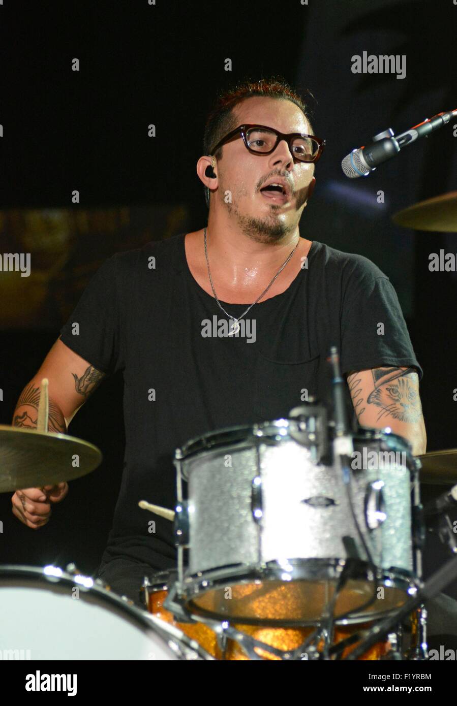 New York, NY, USA. 8th Sep, 2015. American Authors: Matt Sanchez in ...