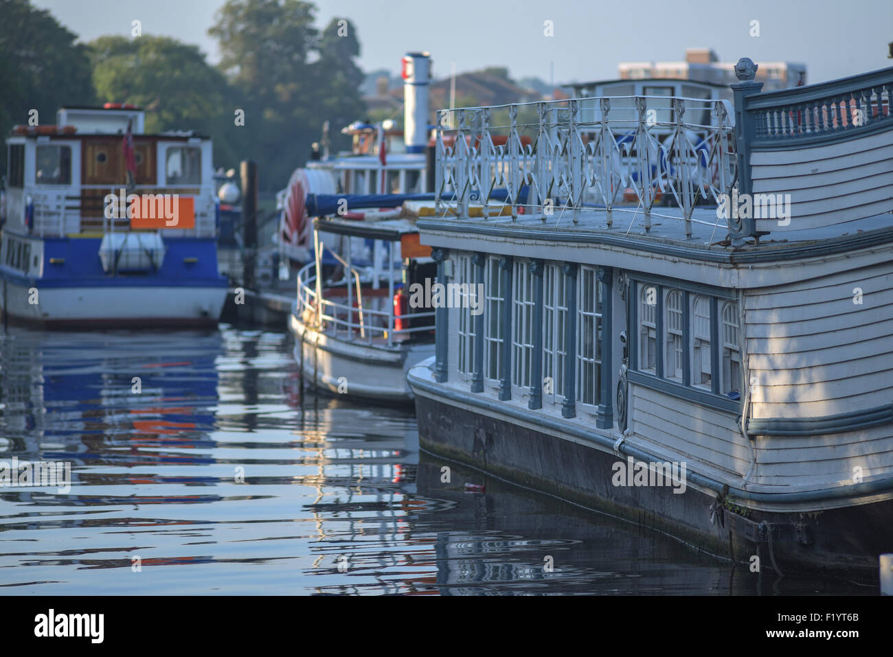 Boats on the River Thames at Kingston-upon-Thames Stock Photo - Alamy