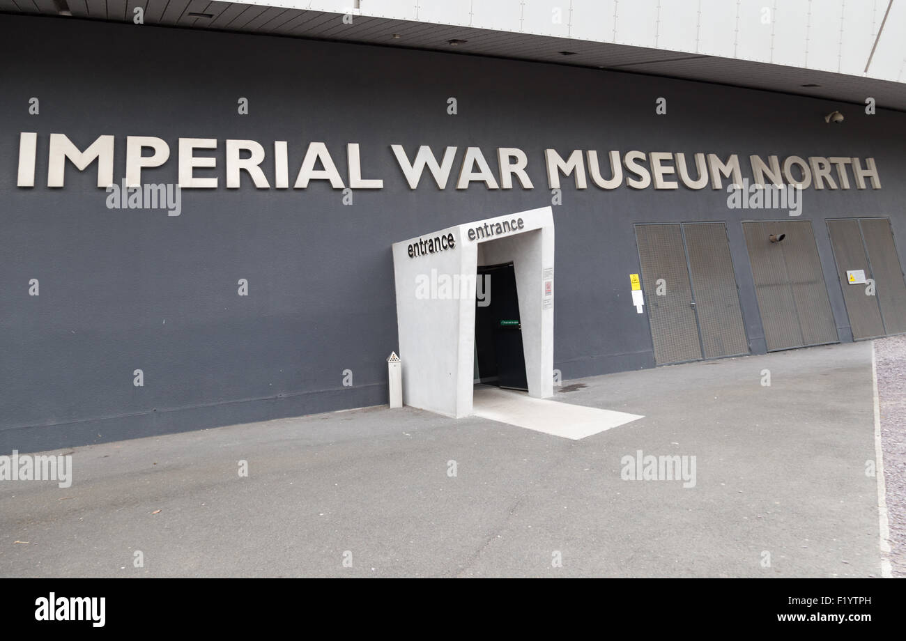 Entrance to The Imperial War Museum North designed by architect Daniel ...