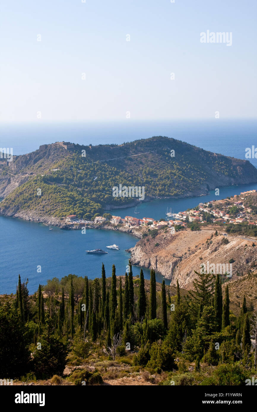 View of Assos, Kefalonia - Greece Stock Photo - Alamy
