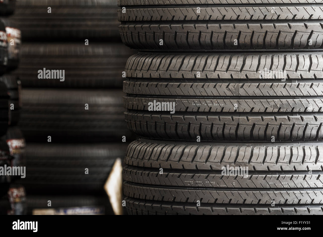 Stack of new tires Stock Photo - Alamy