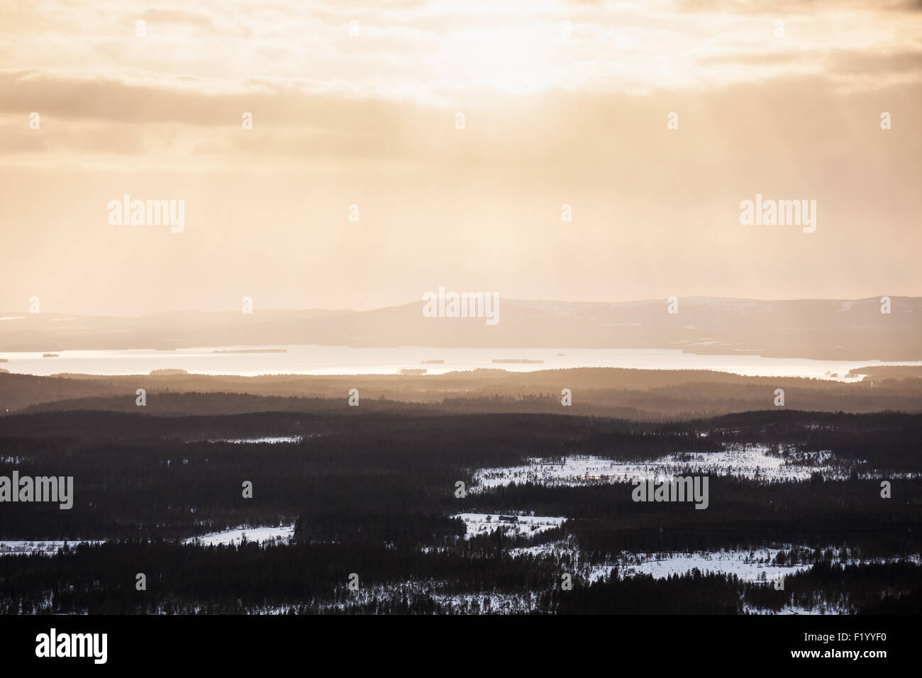 Lapland aerial hi-res stock photography and images - Alamy