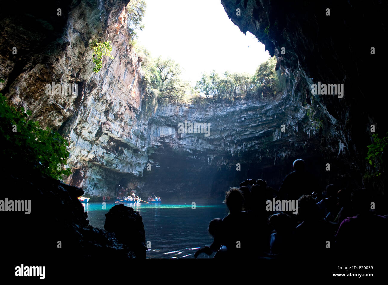 View of Melissani Lake, Kefalonia - Greece Stock Photo - Alamy