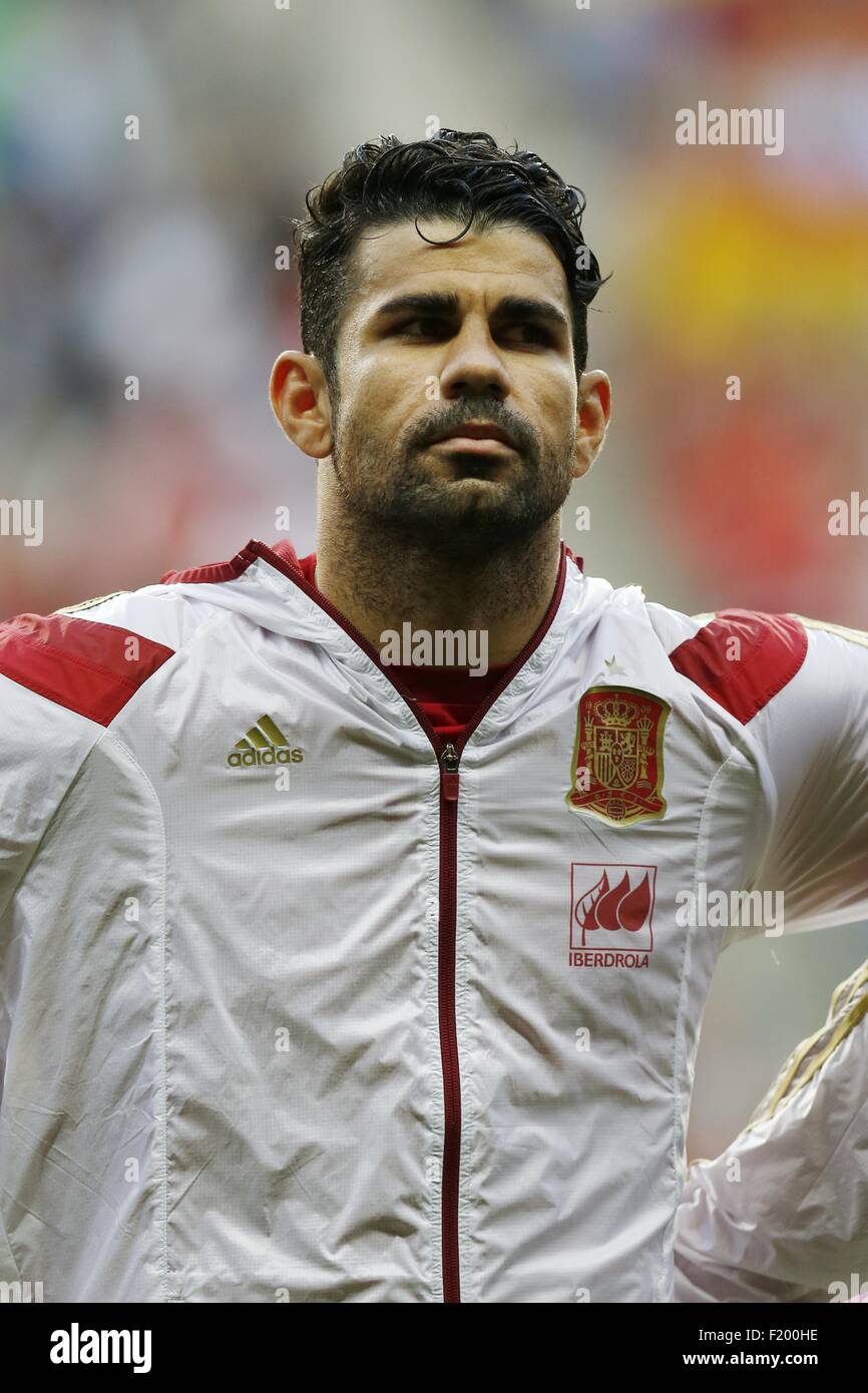 the Nuevo Carlos Tartiere Stadium, Oviedo, Spain. 5th Sep, 2015. Diego ...