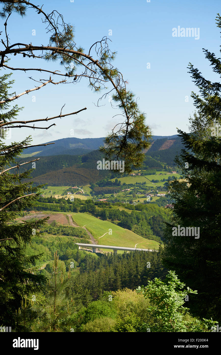 Bridge of Highway in Durango, Biscay, Basque Country, Euskadi, Spain ...