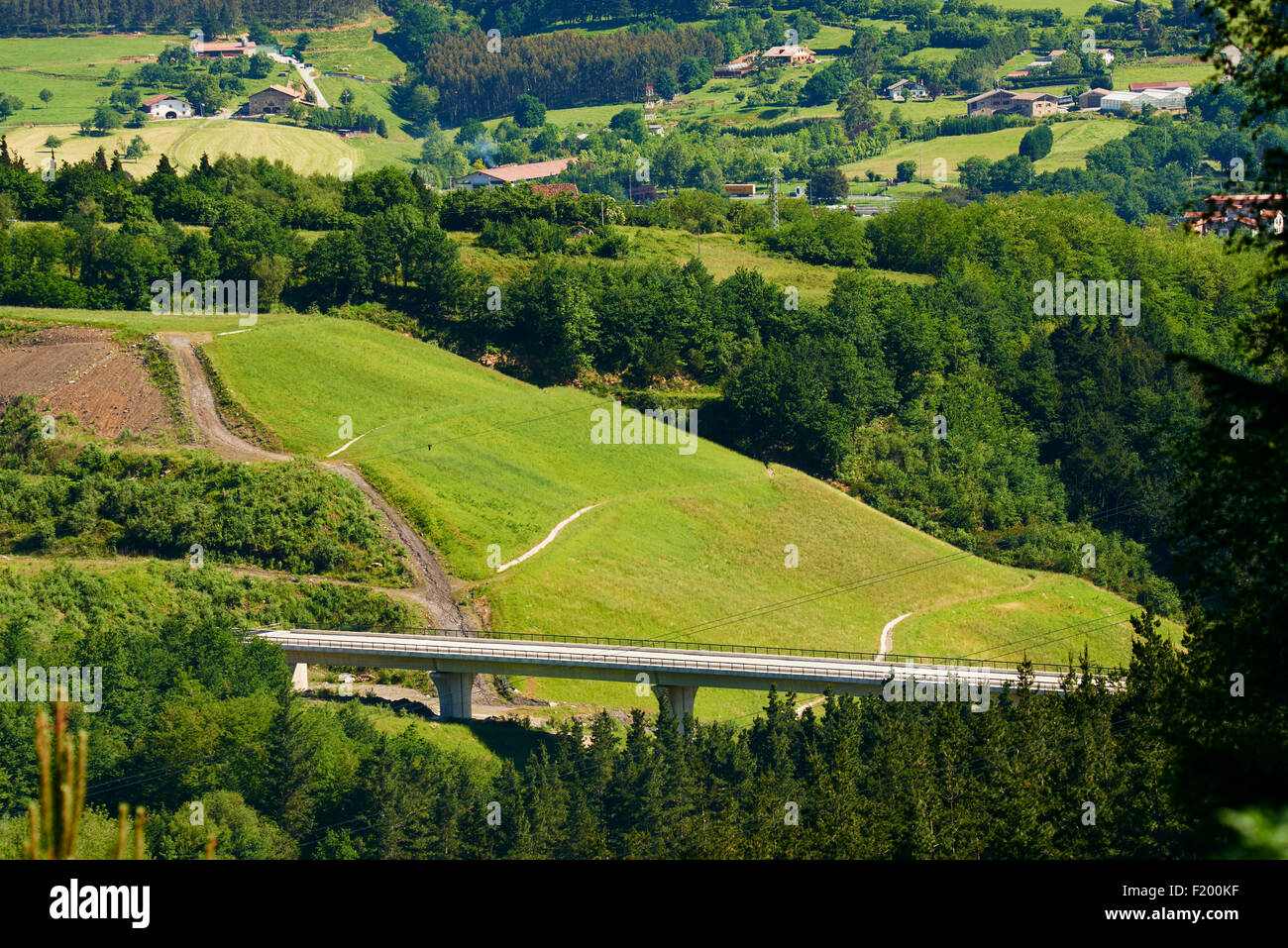 Bridge of Highway in Durango, Biscay, Basque Country, Euskadi, Spain ...