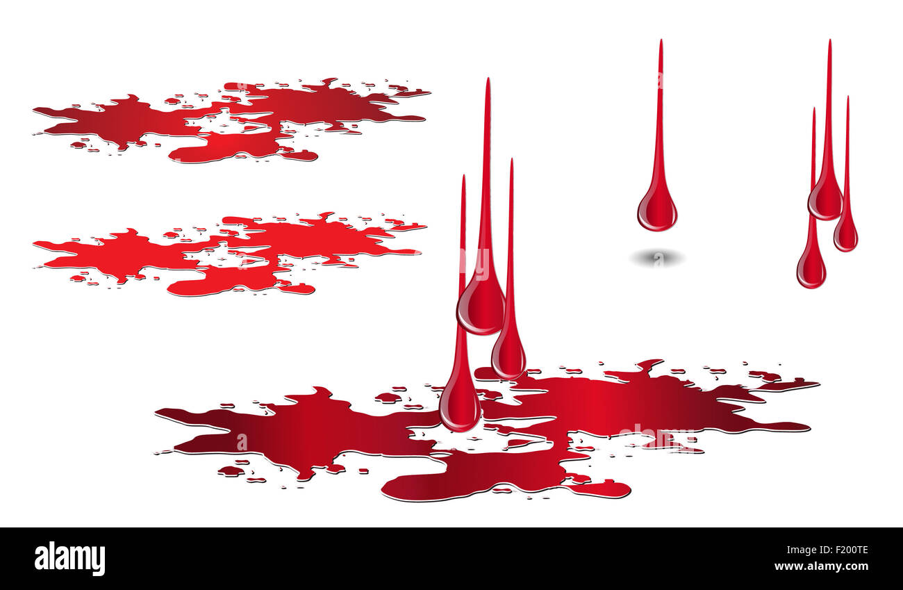 Real Blood Dripping Background