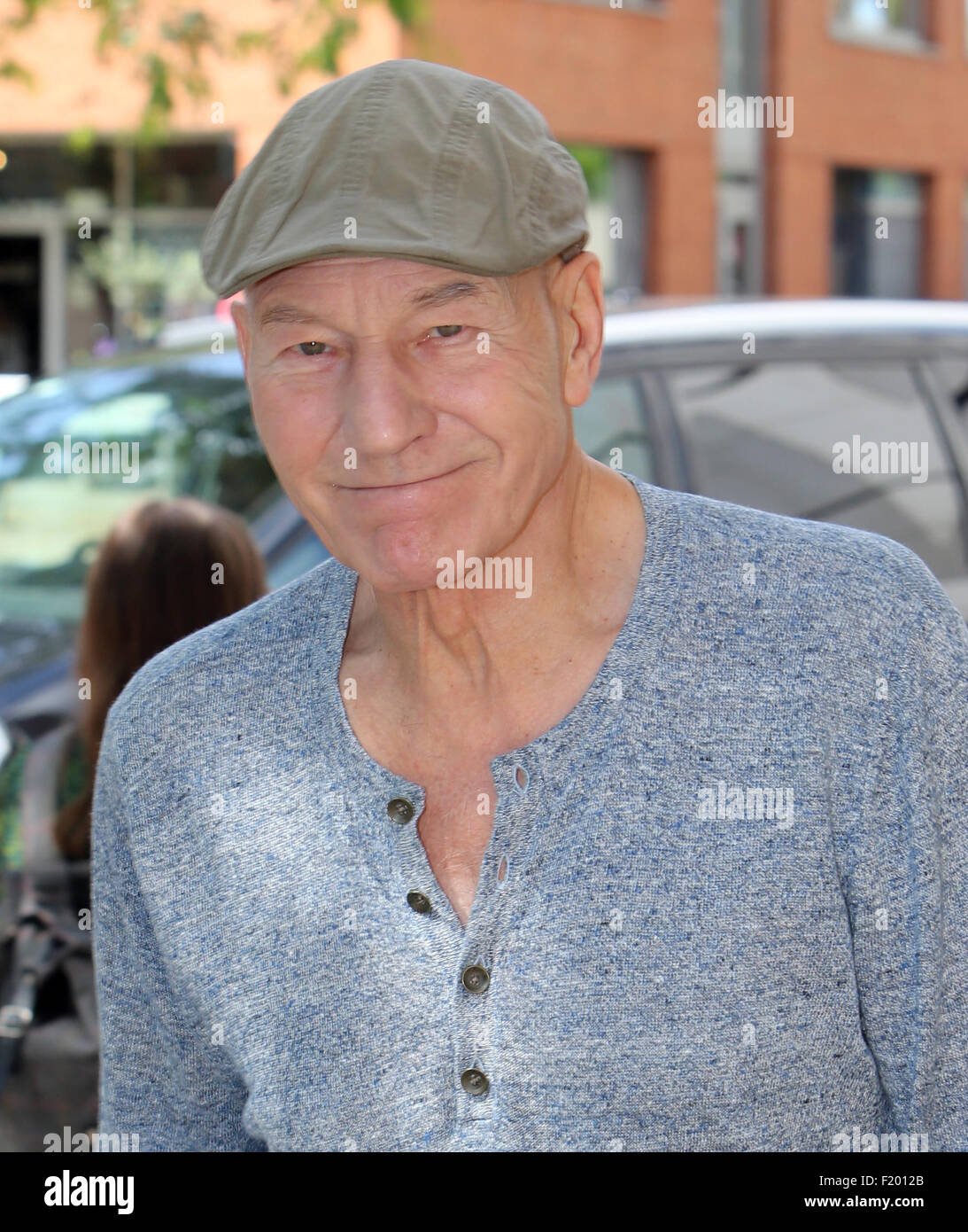 Sir Patrick Stewart and his wife Sunny Ozell outside the ITV Studios ...