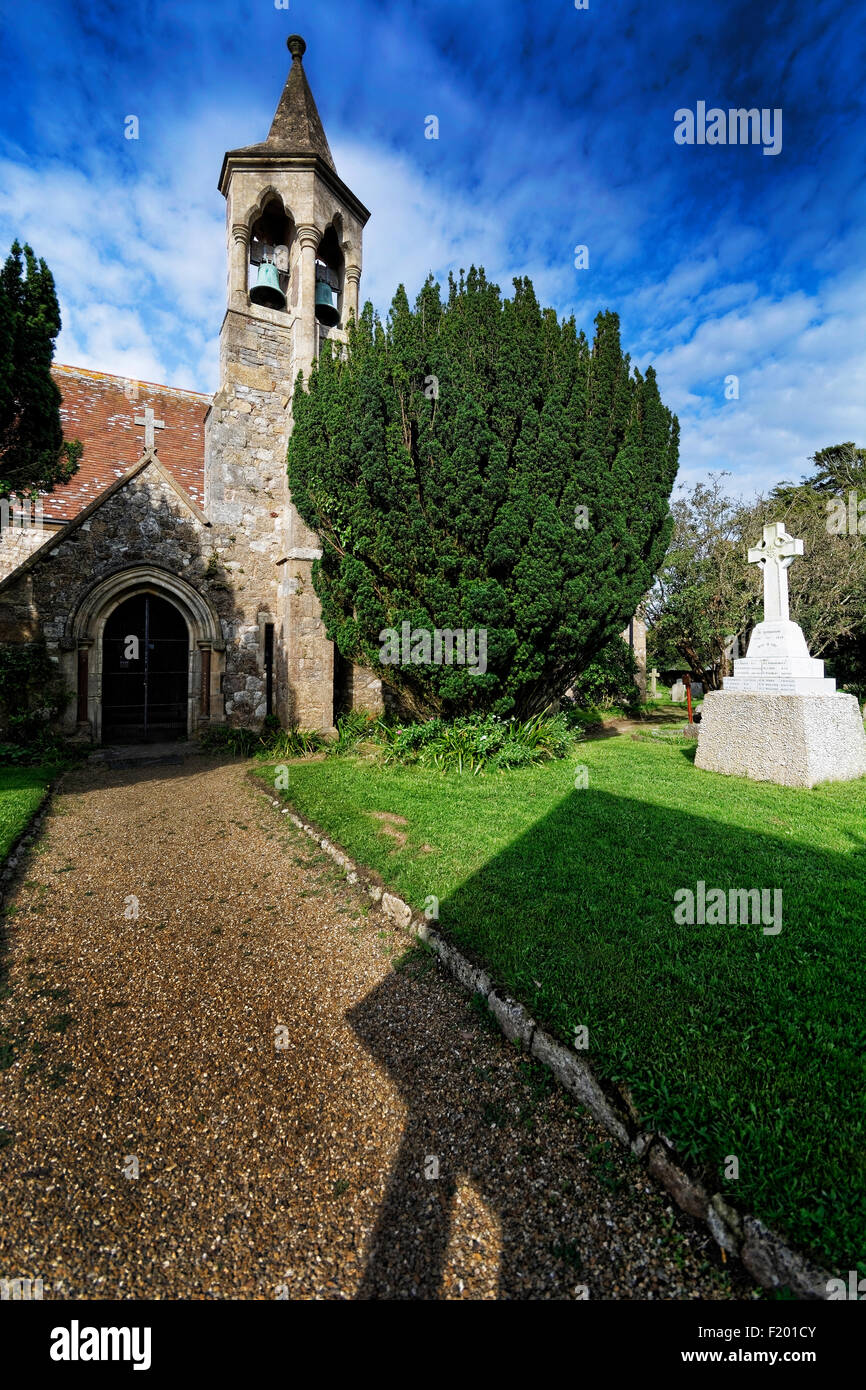 The new 1871 church at Thorley, Isle of Wight, 1 mile from the site of ...